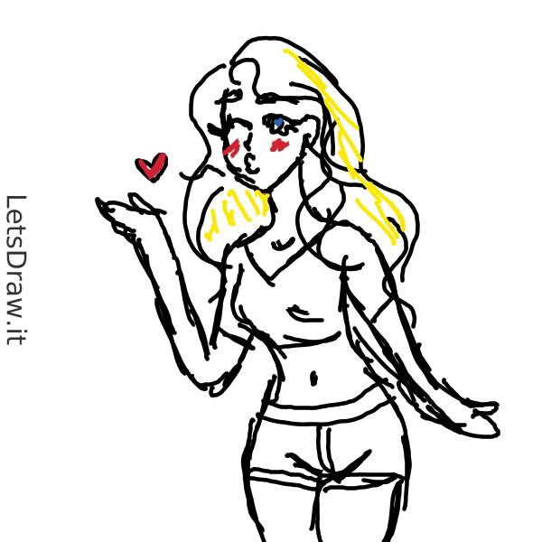 How to draw woman / appygjchr.png / LetsDrawIt