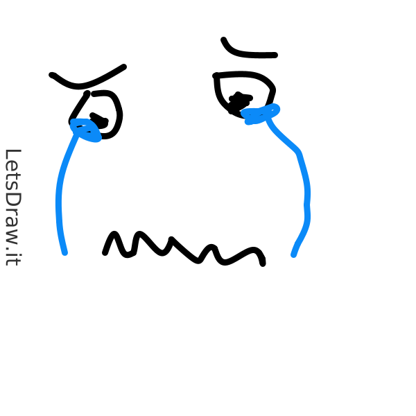 How to draw sad face / as68pj4m4.png / LetsDrawIt