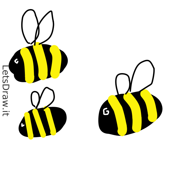 How to draw bees / at8ypw3mp.png / LetsDrawIt