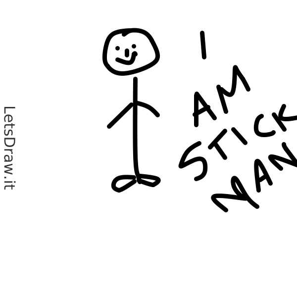 How to draw Stick man / atjwkq1ni.png / LetsDrawIt