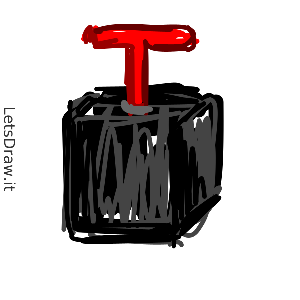 How to draw dynamite / auu5g185a.png / LetsDrawIt