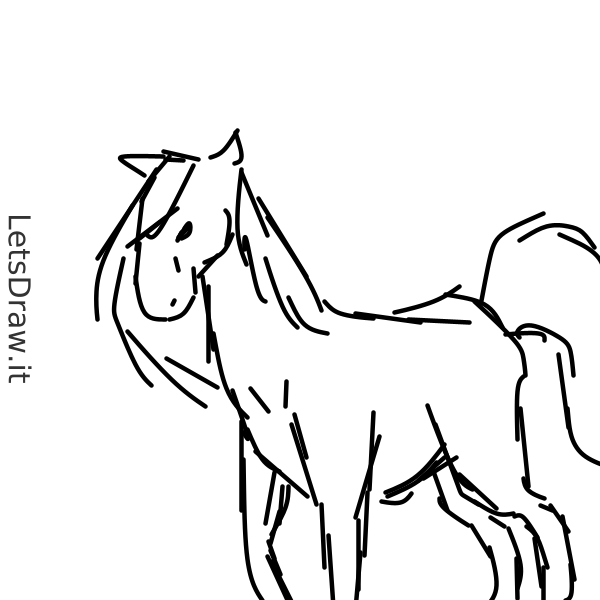 How to draw horse / awi8f8uas.png / LetsDrawIt