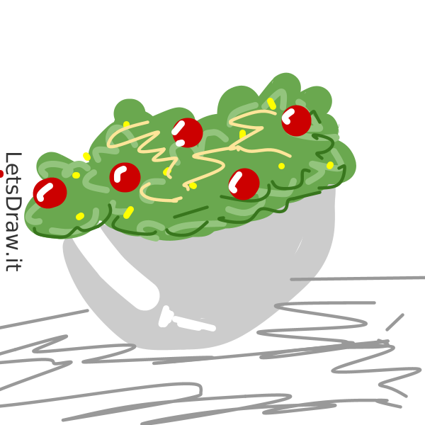 Wie zeichnet man: Salat / Lerne zu zeichnen von anderen LetsdrawIt Spielern