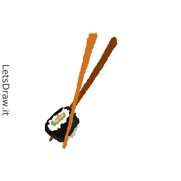 How to draw chopsticks / b1qmowraq.png / LetsDrawIt