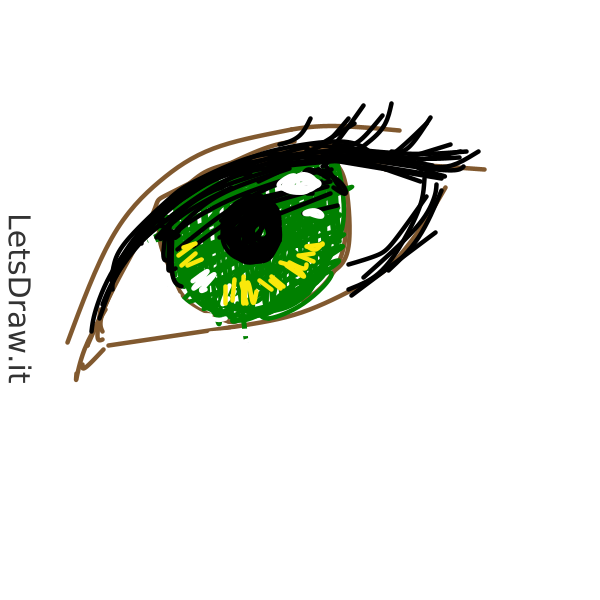 How to draw green-eyed / b3usdpm9r.png / LetsDrawIt