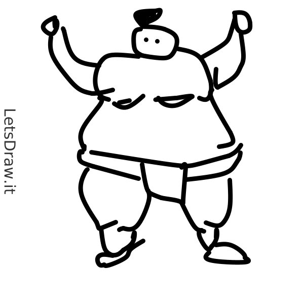 How to draw sumo / b4p7pppir.png / LetsDrawIt