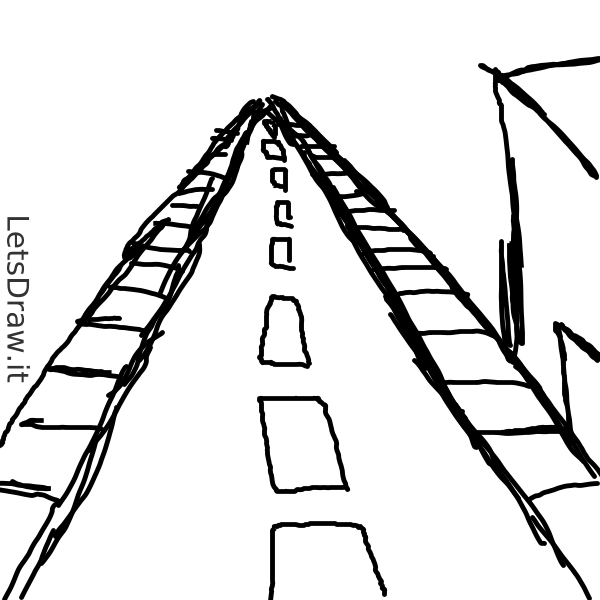 How to draw road / LetsDrawIt