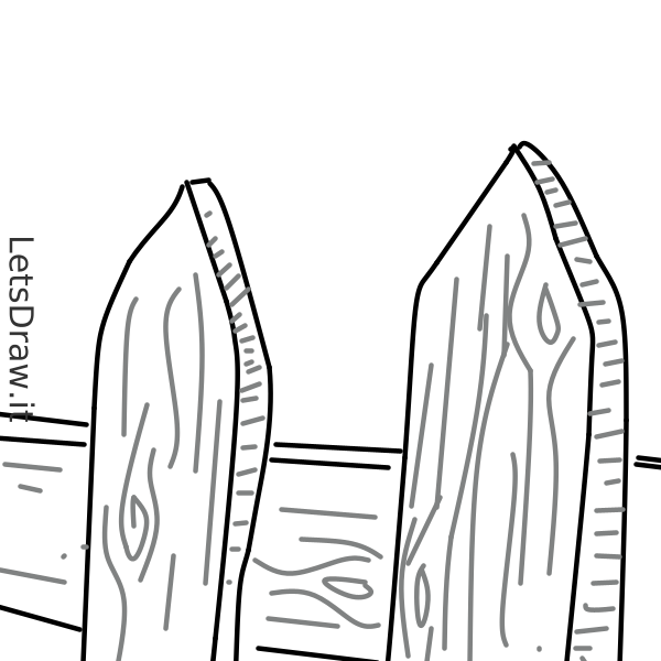 How to draw fence / babmcr3d.png / LetsDrawIt