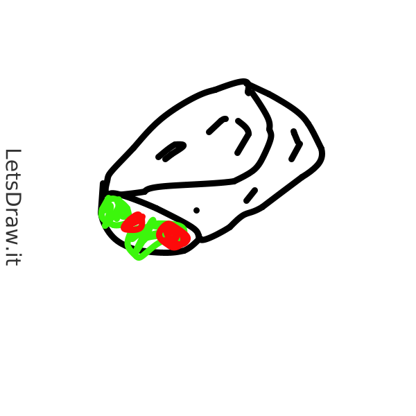 How to draw burrito / bamjmis1z.png / LetsDrawIt
