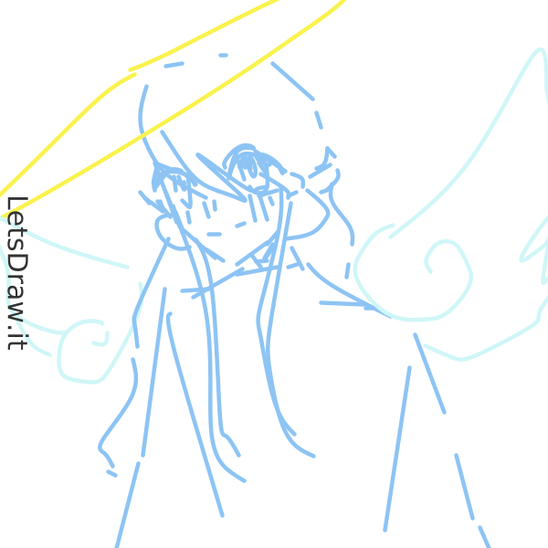 How to draw angel / bazmppk6e.png / LetsDrawIt