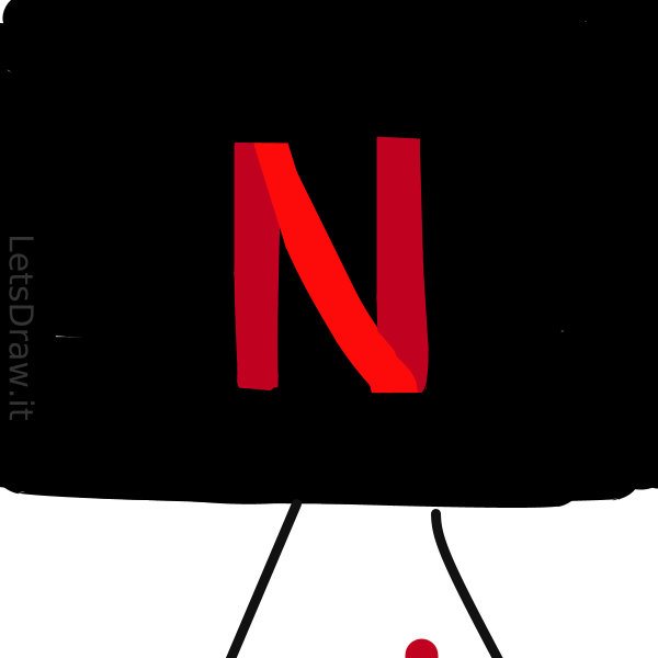 How to draw netflix / bctipw5up.png / LetsDrawIt