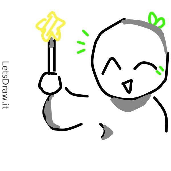 How to draw magic wand / bgttk6xy7.png / LetsDrawIt