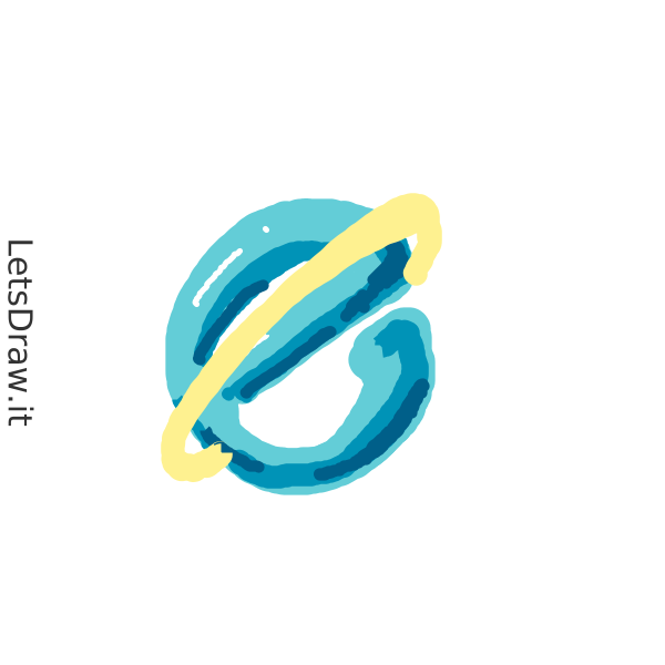 How to draw Internet Explorer / bmurcayjg.png / LetsDrawIt