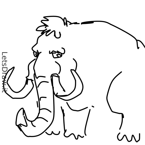 How to draw mammoth / bmuwca9sd.png / LetsDrawIt