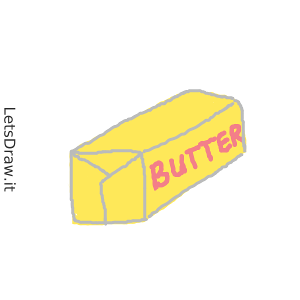 How to draw stick of butter / bn3htr6jr.png / LetsDrawIt