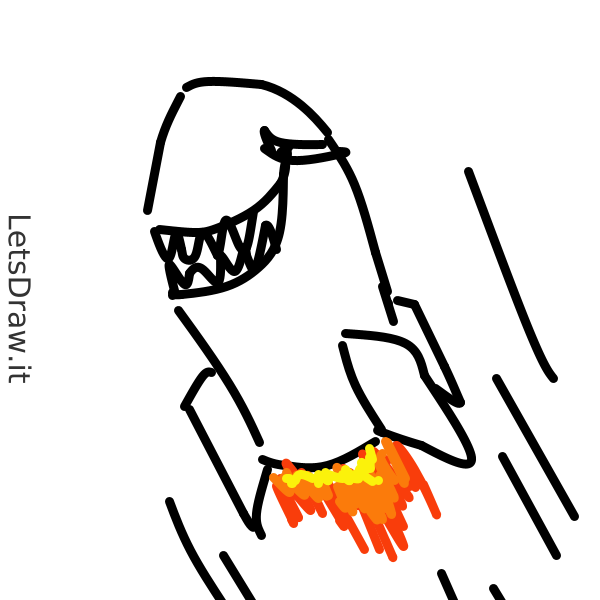 How to draw missile / bn56cshys.png / LetsDrawIt