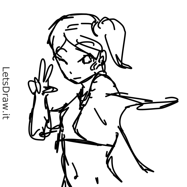How to draw fashion model / bn7tc4ds4.png / LetsDrawIt