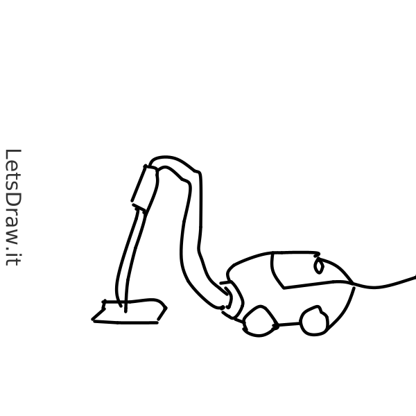 How to draw vacuum cleaner / bocmmo9ou.png / LetsDrawIt