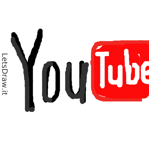 How to draw Youtube / bonbqgr9h.png / LetsDrawIt