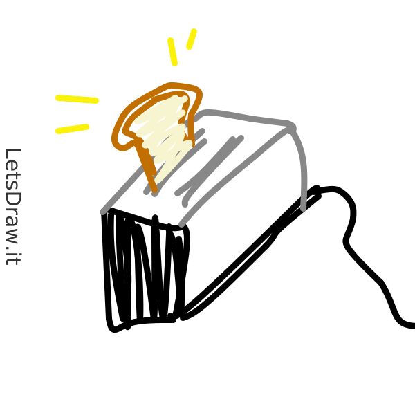 How to draw Toaster / boskead3n.png / LetsDrawIt