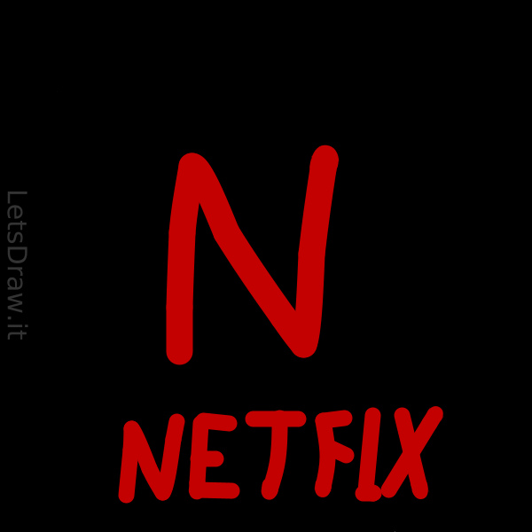 How to draw netflix / bp3jcmrh1.png / LetsDrawIt