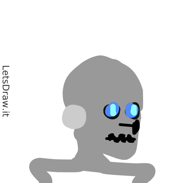 How to draw Cyborg / bp75m4mgb.png / LetsDrawIt