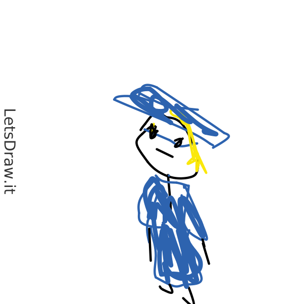 How to draw graduate / bpe1xgmd.png / LetsDrawIt