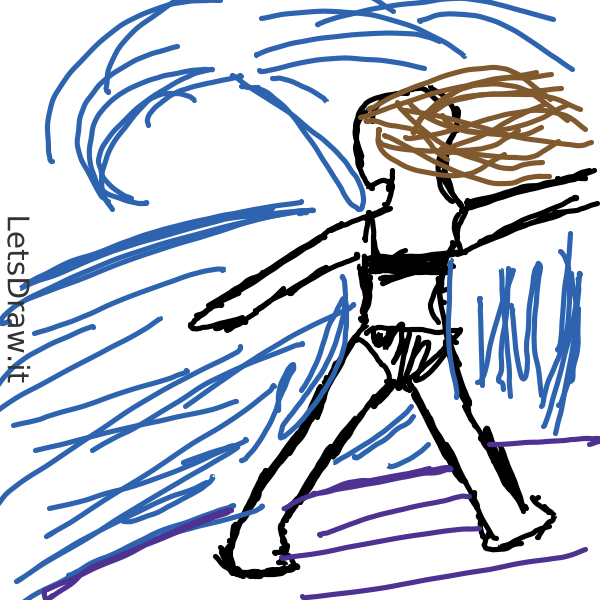 How to draw Surfing / bpganmck5.png / LetsDrawIt