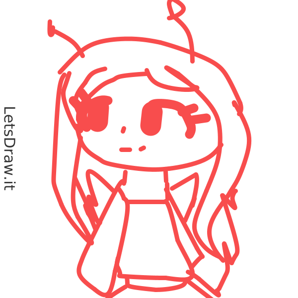 How to draw girlfriend / bqchko553.png / LetsDrawIt