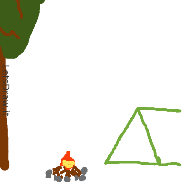 How to draw camping / bqcroxbz8.png / LetsDrawIt