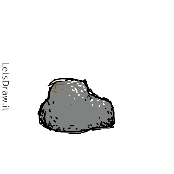 How to draw rock / bsx9rkia7.png / LetsDrawIt