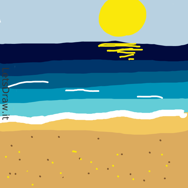 How to draw beach / bt6y86fx5.png / LetsDrawIt