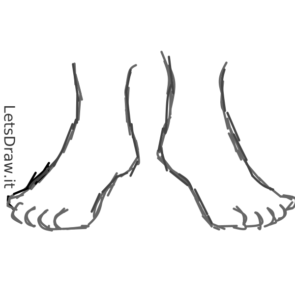 How to draw foot / btcg8tbab.png / LetsDrawIt