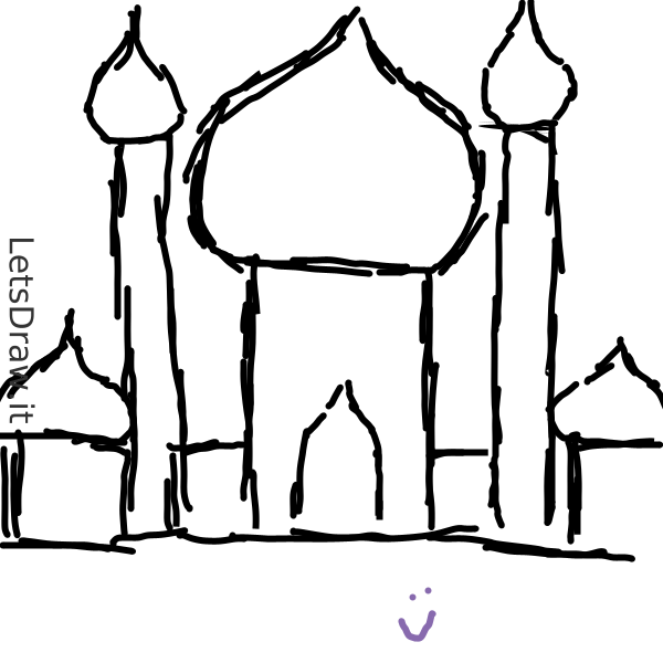 How to draw palace / buhfof36d.png / LetsDrawIt