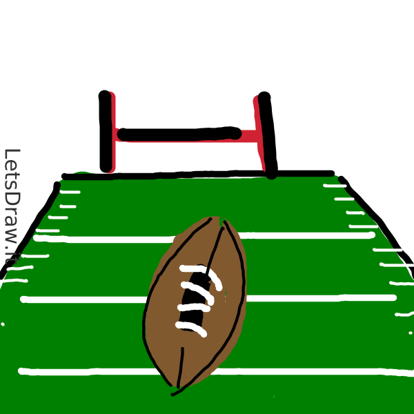 How to draw American football / bxoxqatdi.png / LetsDrawIt