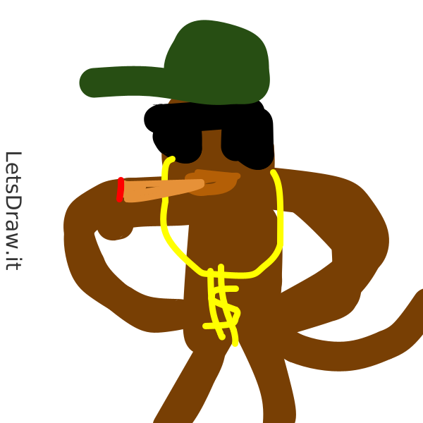 How to draw ape / bxxwexzj5.png / LetsDrawIt