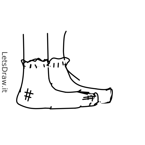 How to draw socks / byr688usx.png / LetsDrawIt