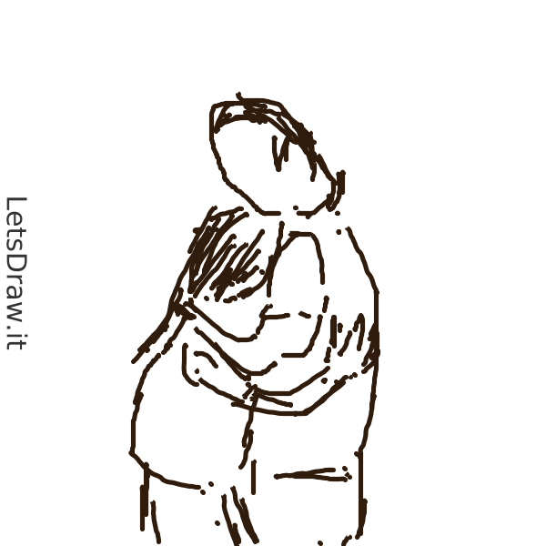 How to draw hug / c1hpeisn8.png / LetsDrawIt