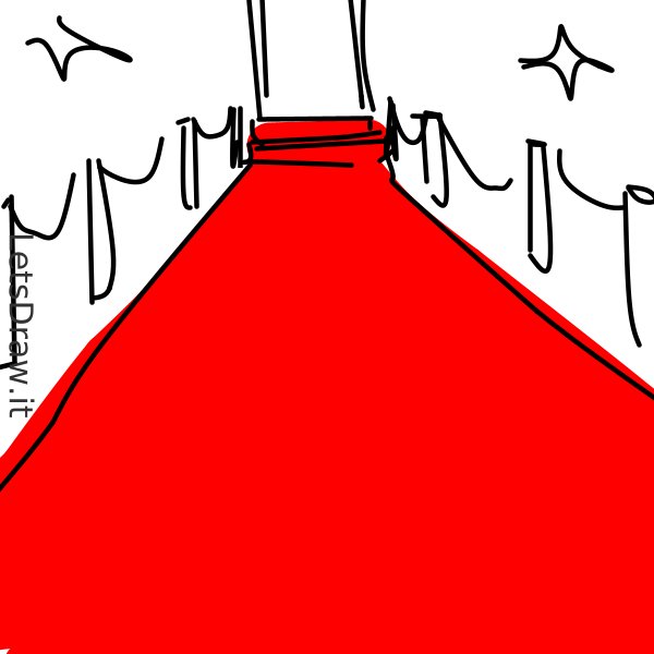 How to draw red carpet / c4epfduqe.png / LetsDrawIt