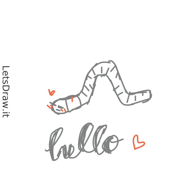 How to draw worm / c4wjbmdx1.png / LetsDrawIt