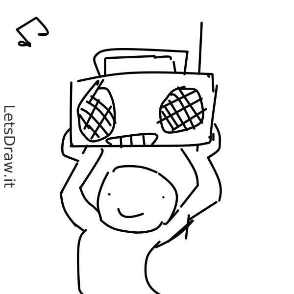 How to draw radio / Learn to draw from other LetsdrawIt players