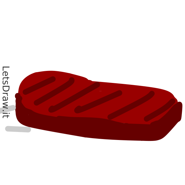 How to draw steak / c7fdegfsx.png / LetsDrawIt