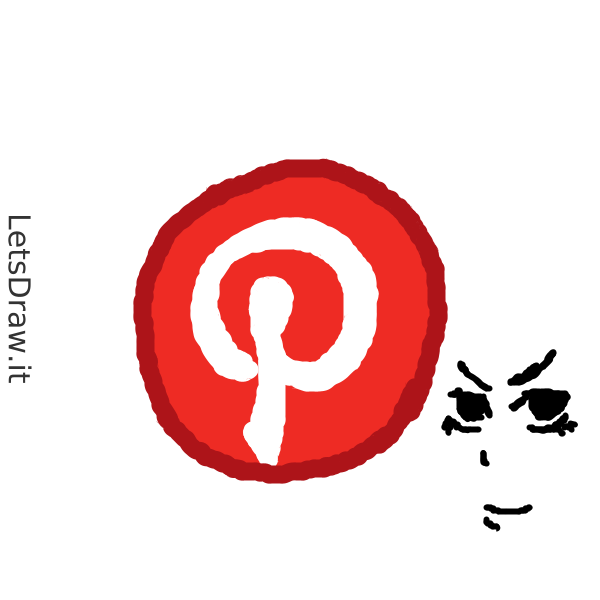 How to draw pinterest / c8diop3m6.png / LetsDrawIt