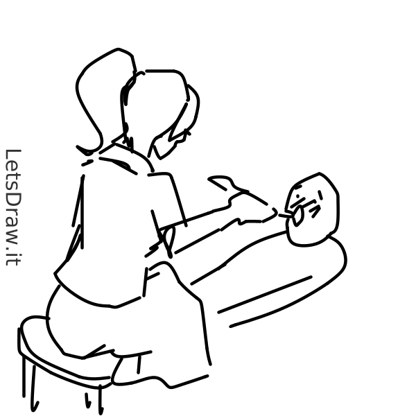 How to draw dentist / c98pmcuru.png / LetsDrawIt