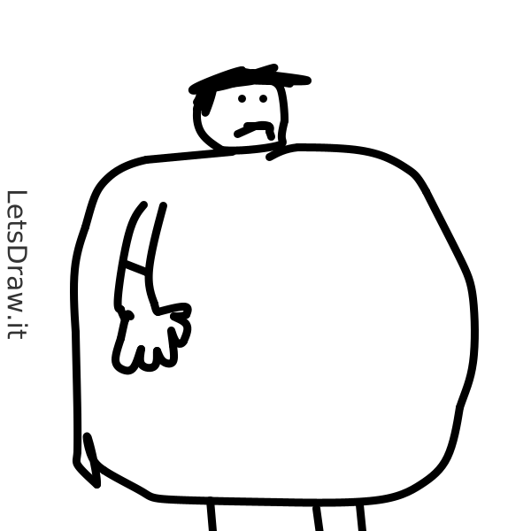 How to draw fat man / ca4kcqmfy.png / LetsDrawIt