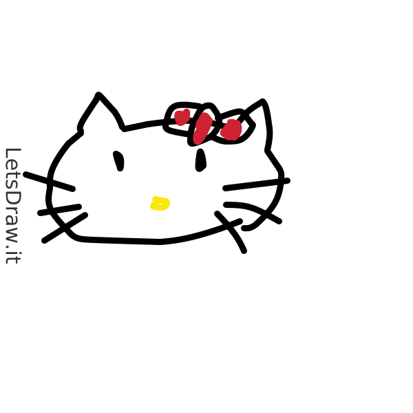 How to draw Hello Kitty / cd6jdoc51.png / LetsDrawIt