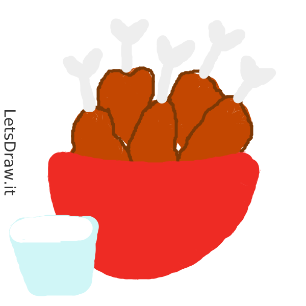 How to draw chicken wing / cdpjo64zp.png / LetsDrawIt