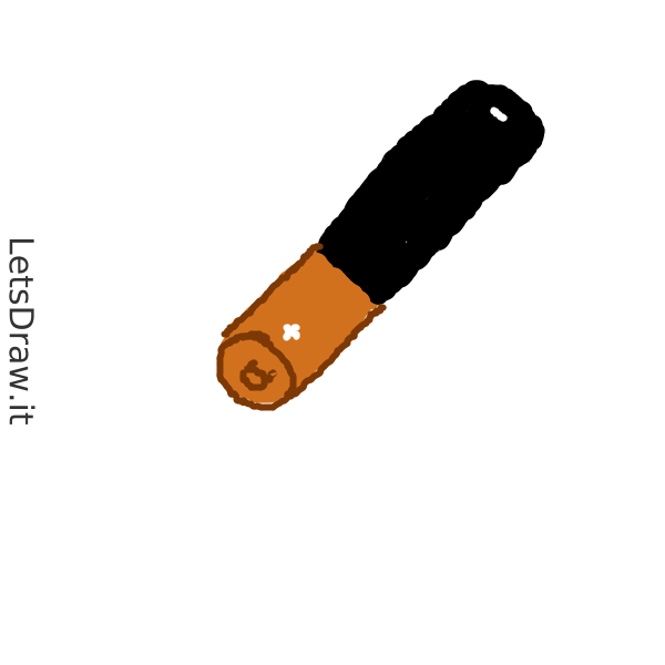 How to draw battery / cenpoybes.png / LetsDrawIt