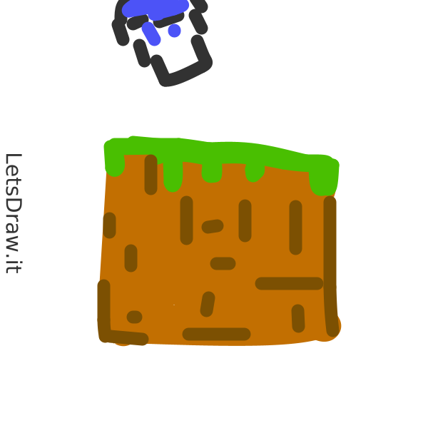 How to draw Minecraft / cfshjwbpn.png / LetsDrawIt