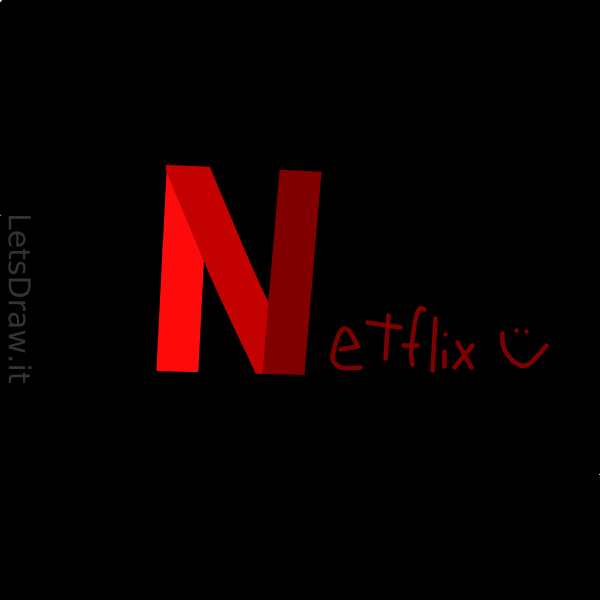 How to draw netflix / cgjmkewts.png / LetsDrawIt